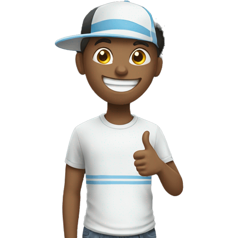 happy boy with thumbs up emoji | AI Emoji Generator