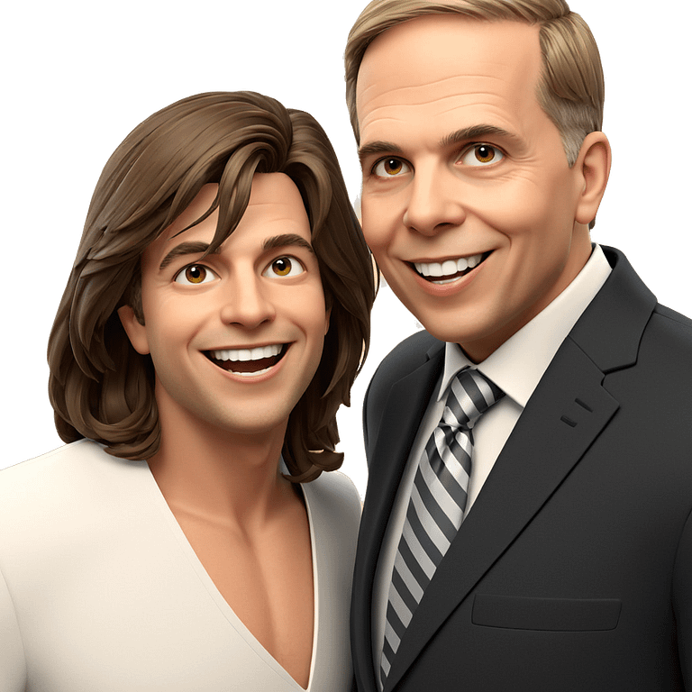 smiling boys in formal attire emoji | AI Emoji Generator