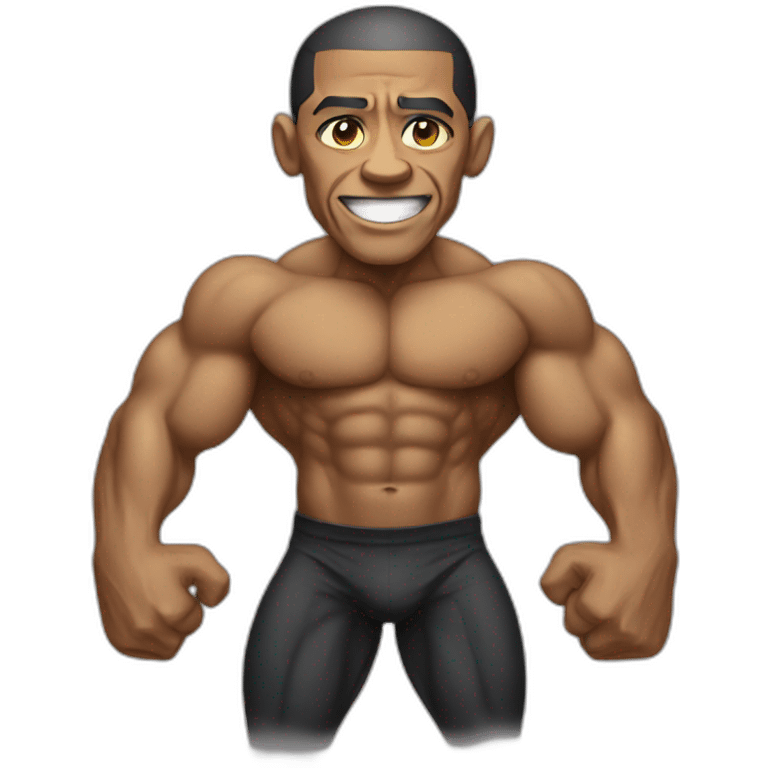 Buff Obama emoji | AI Emoji Generator