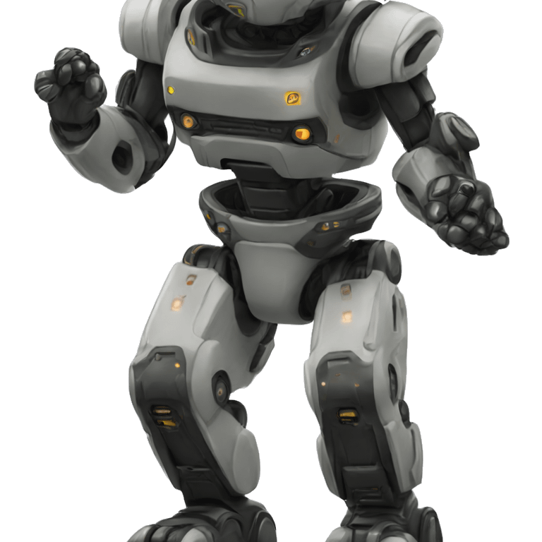 sci fi robot standing peaceful emoji | AI Emoji Generator