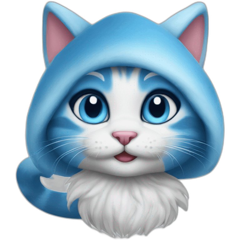 Smurf cat emoji | AI Emoji Generator