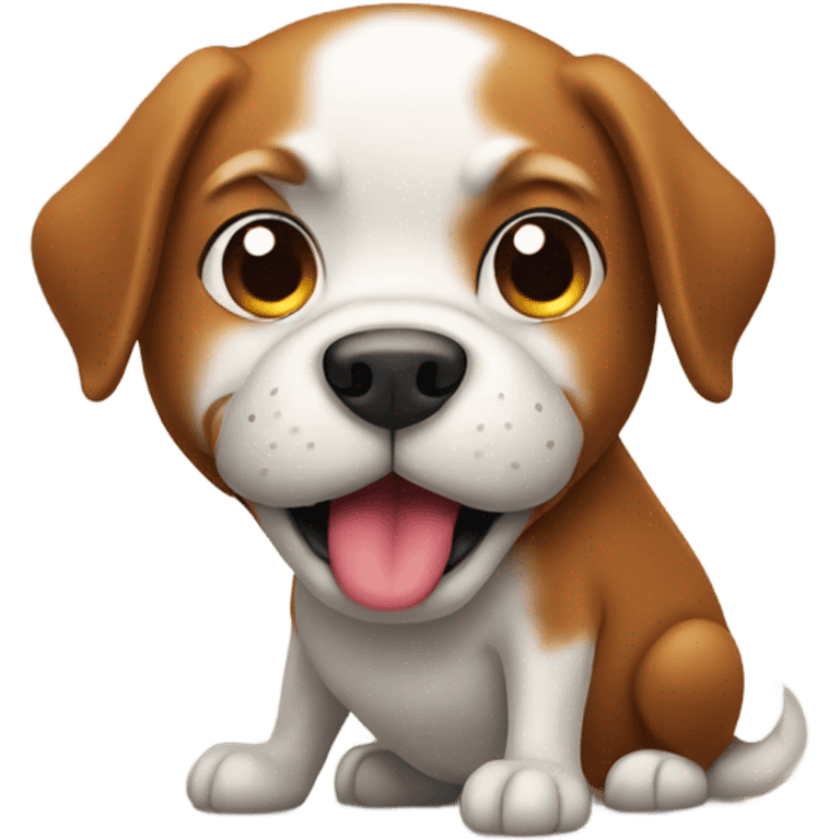 Dog pooping emoji
