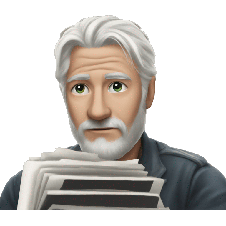 lonely old white hair emoji | AI Emoji Generator