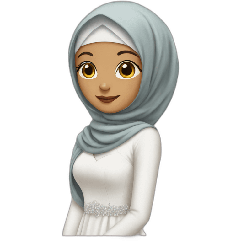 Wedding Hijab emoji | AI Emoji Generator