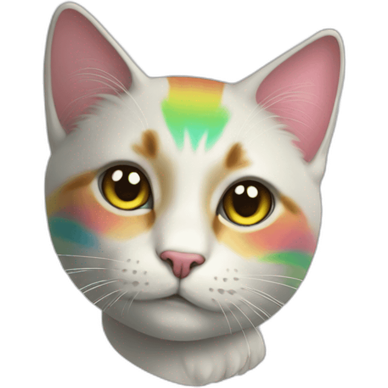 rainbow cat emoji | AI Emoji Generator