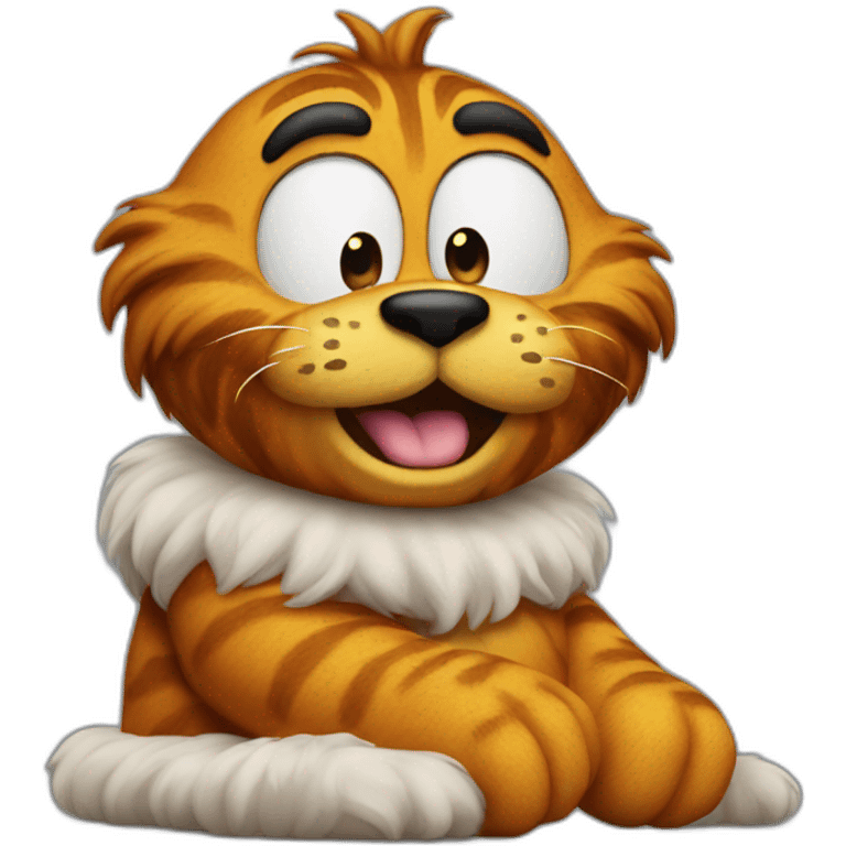 Garfield giant emoji | AI Emoji Generator
