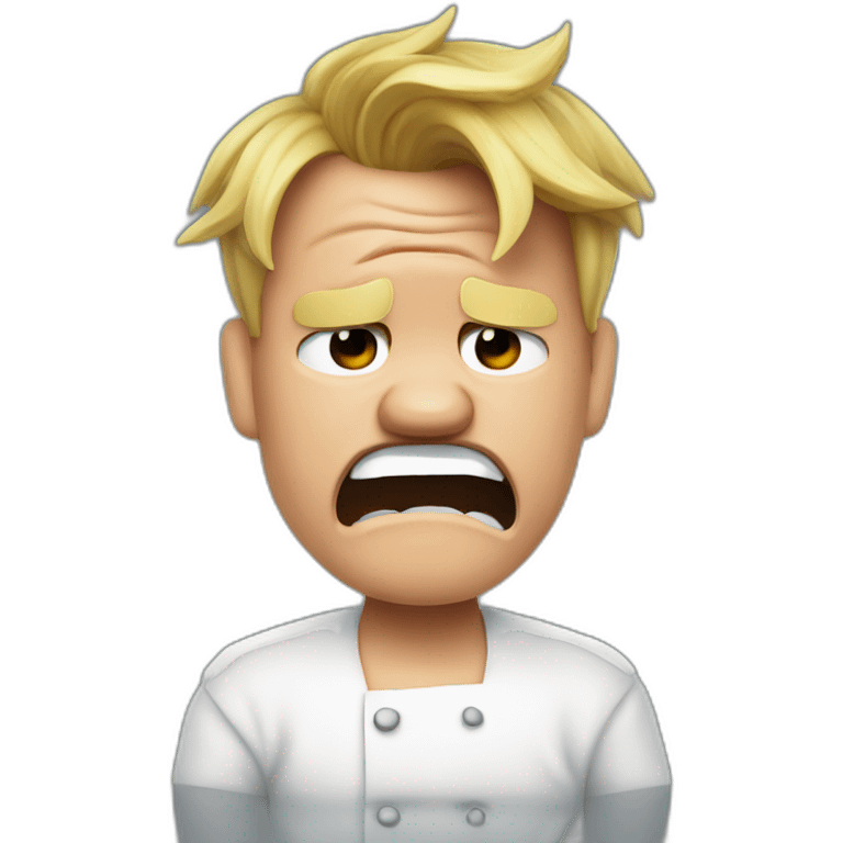 gordon ramsay crying tears emoji | AI Emoji Generator
