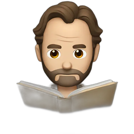 Rick grimes reading emoji | AI Emoji Generator