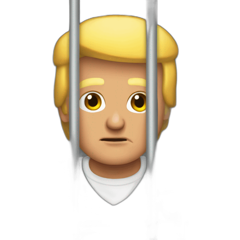 trump-in-jail-cell emoji | AI Emoji Generator