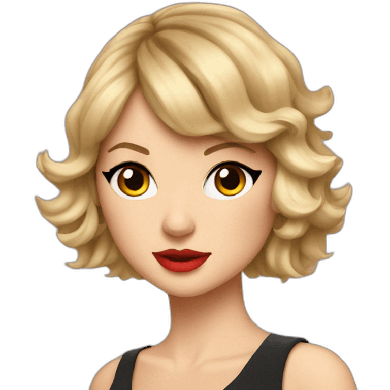 Taylor Swift cartoon emoji | AI Emoji Generator