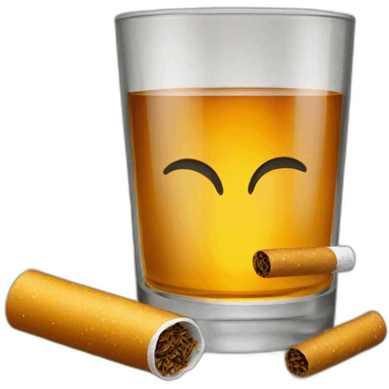 alcohol & cigarettes emoji