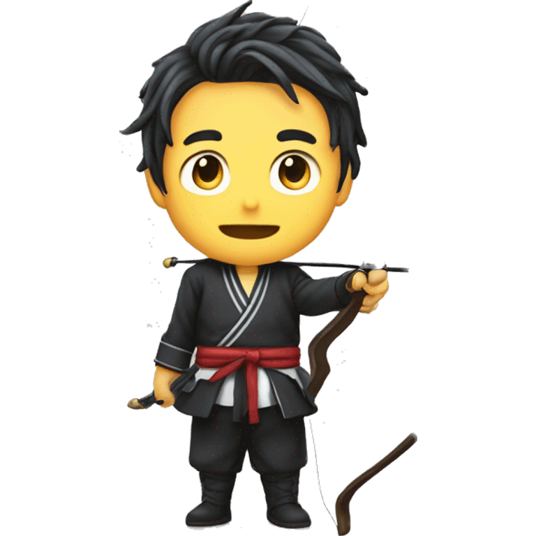 Gojo satoru with a bow emoji | AI Emoji Generator