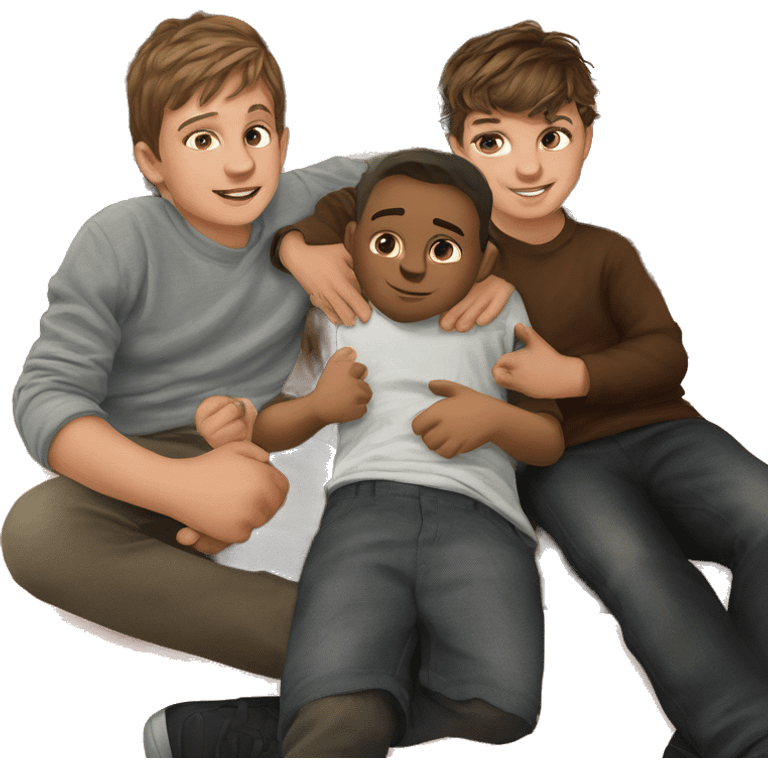 two boys playing outside emoji | AI Emoji Generator