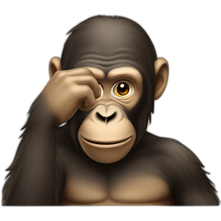 saluting ape emoji | AI Emoji Generator