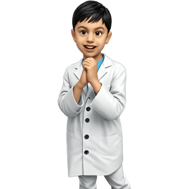 happy boy in lab coat emoji | AI Emoji Generator