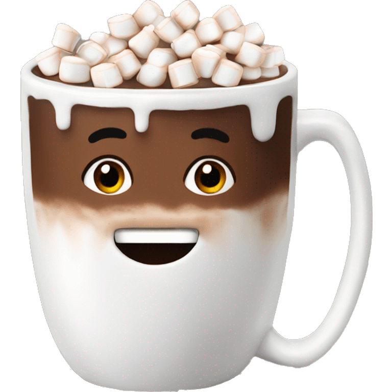 Hot chocolate with marshmallows emoji