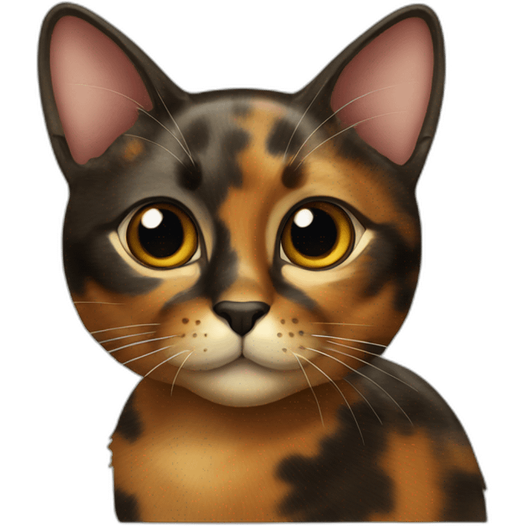 Tortoiseshell cat emoji | AI Emoji Generator