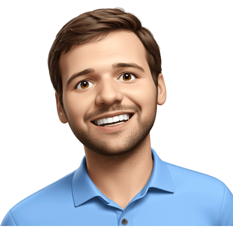 smiling boy in blue shirt emoji | AI Emoji Generator