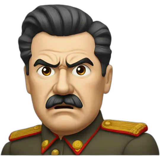 Stalin angry emoji | AI Emoji Generator