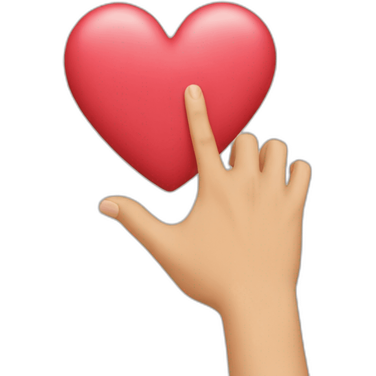 hand-heart emoji | AI Emoji Generator