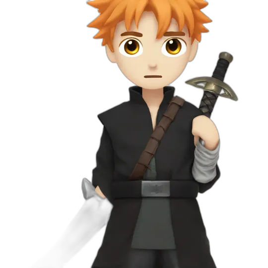 brave warrior with katana emoji | AI Emoji Generator