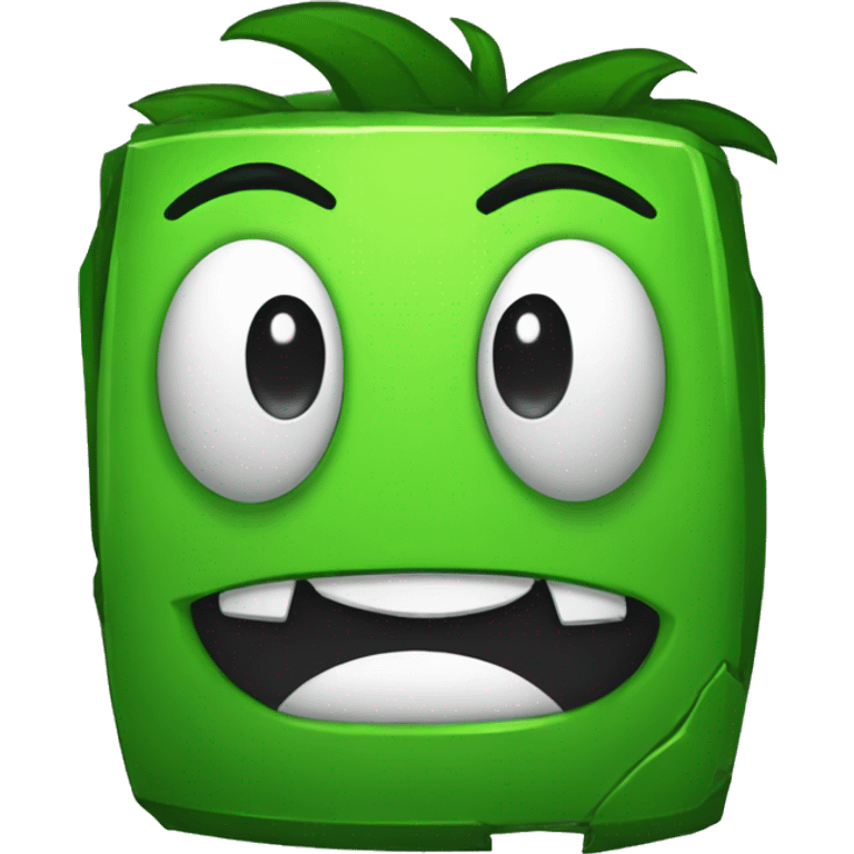 Green_Normal_Difficult_Face_From_Geometry_Dash_By_RobTop emoji | AI ...