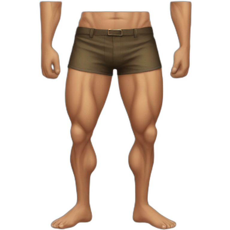 Very Muscular legs emoji | AI Emoji Generator