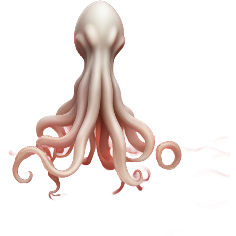 Squid rising from a red ocean emoji | AI Emoji Generator