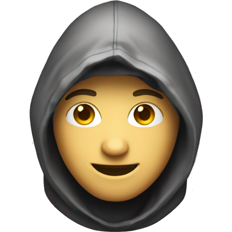 smiling hacker hood emoji | AI Emoji Generator