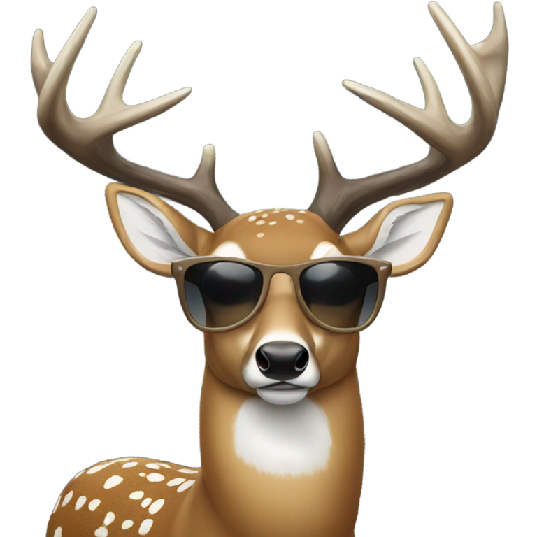 Whitetail wearing shades emoji | AI Emoji Generator
