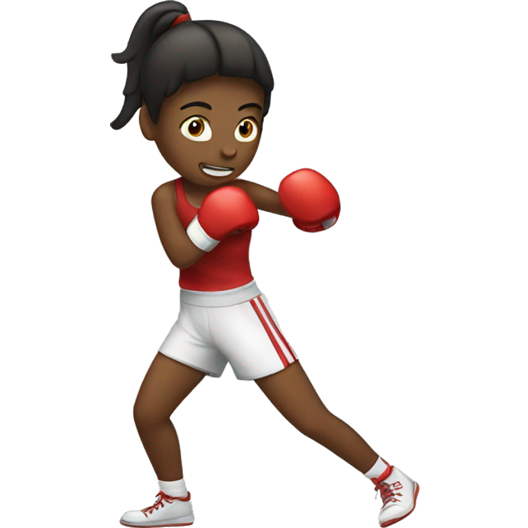 Girl boxing emoji | AI Emoji Generator