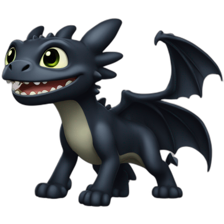 Toothless emoji | AI Emoji Generator