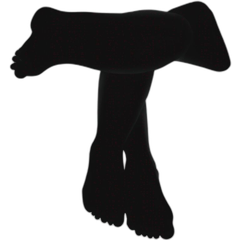 feet in monochrome simplicity emoji | AI Emoji Generator