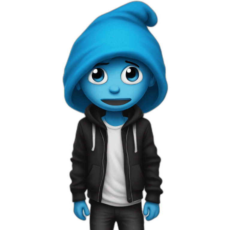 emo Smurf emoji | AI Emoji Generator