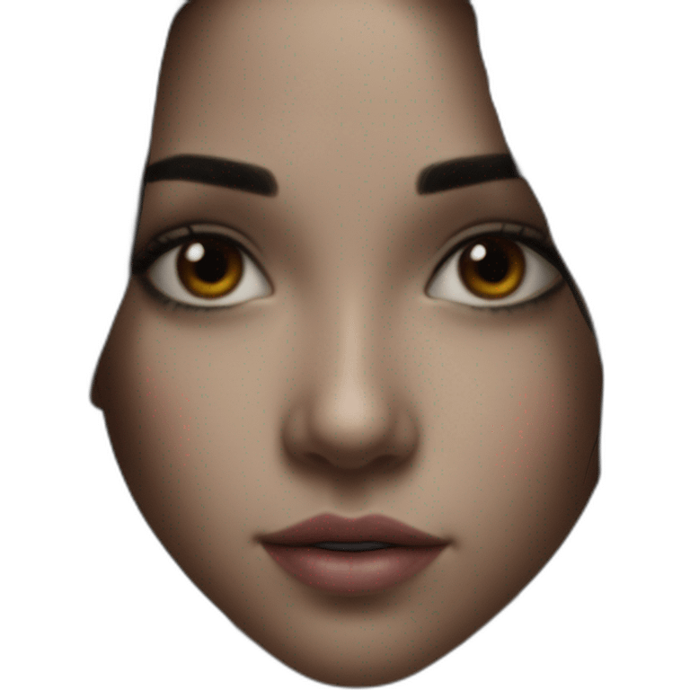 smiling girl in portrait emoji | AI Emoji Generator
