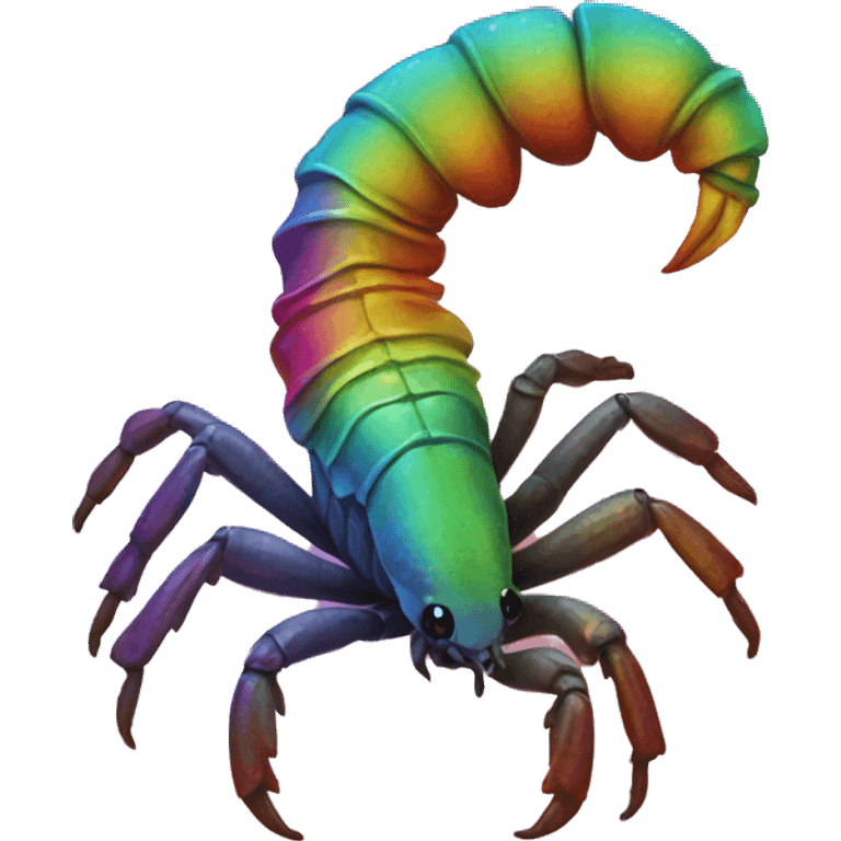 Rainbow scorpion emoji | AI Emoji Generator