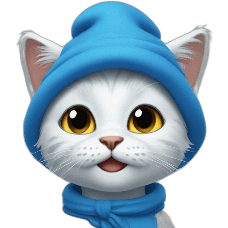 Smurf cat emoji | AI Emoji Generator