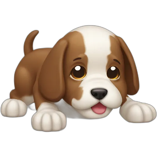 Dog pooping emoji | AI Emoji Generator