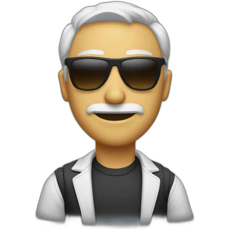 Bruce willes with sunglasses emoji | AI Emoji Generator