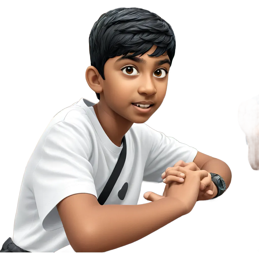 boy with black hair sitting emoji | AI Emoji Generator