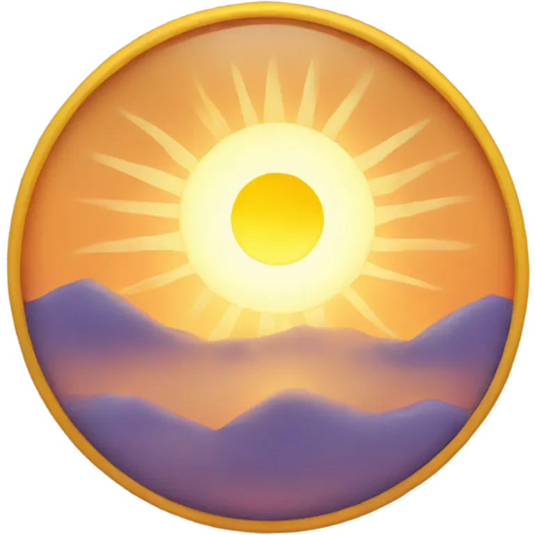 Sun rising emoji | AI Emoji Generator