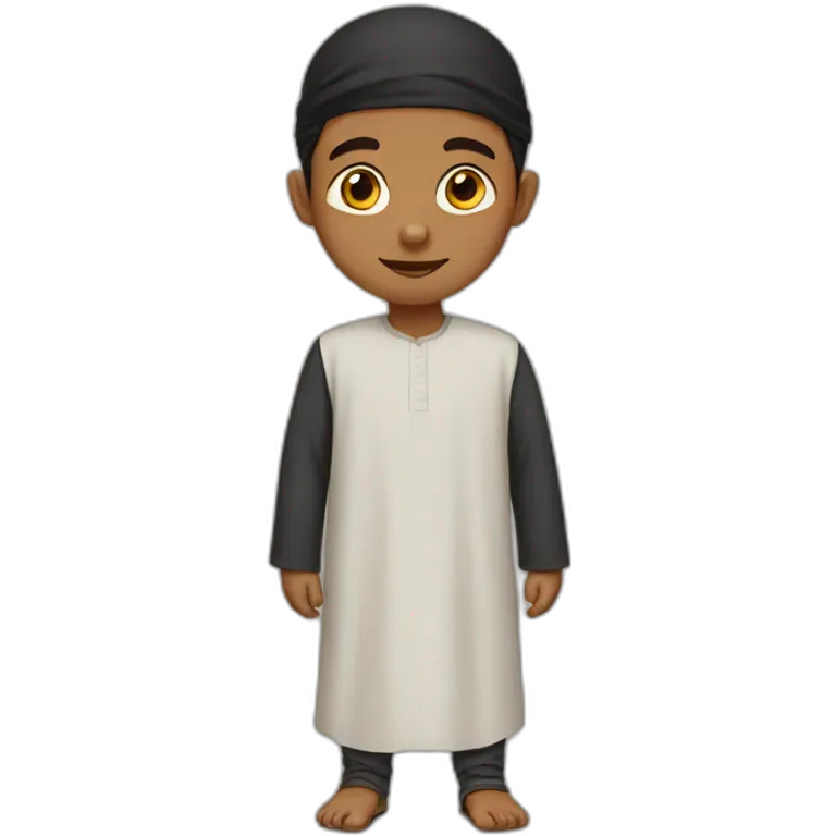 Muslim boy emoji | AI Emoji Generator