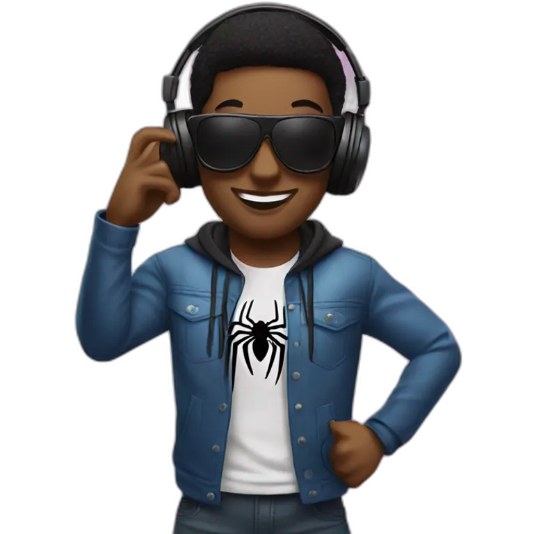 spiderman dj emoji | AI Emoji Generator