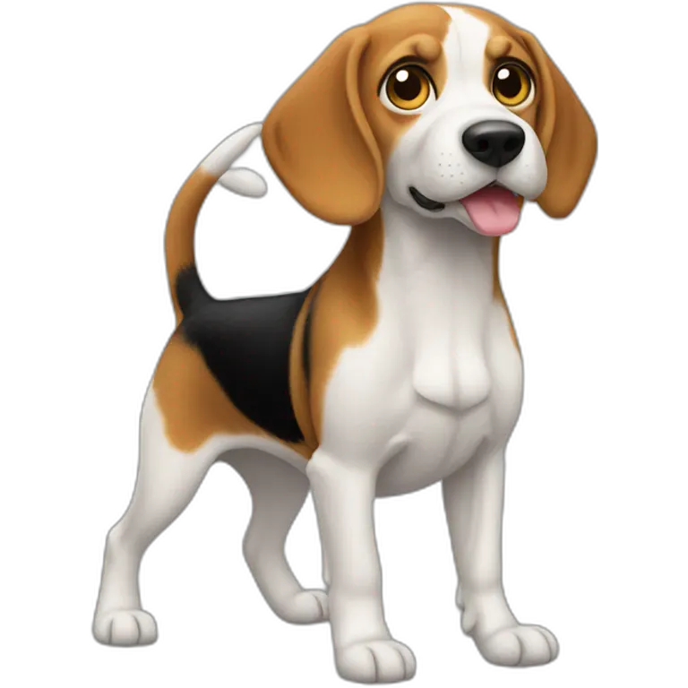 beagle，full body，rear view emoji | AI Emoji Generator