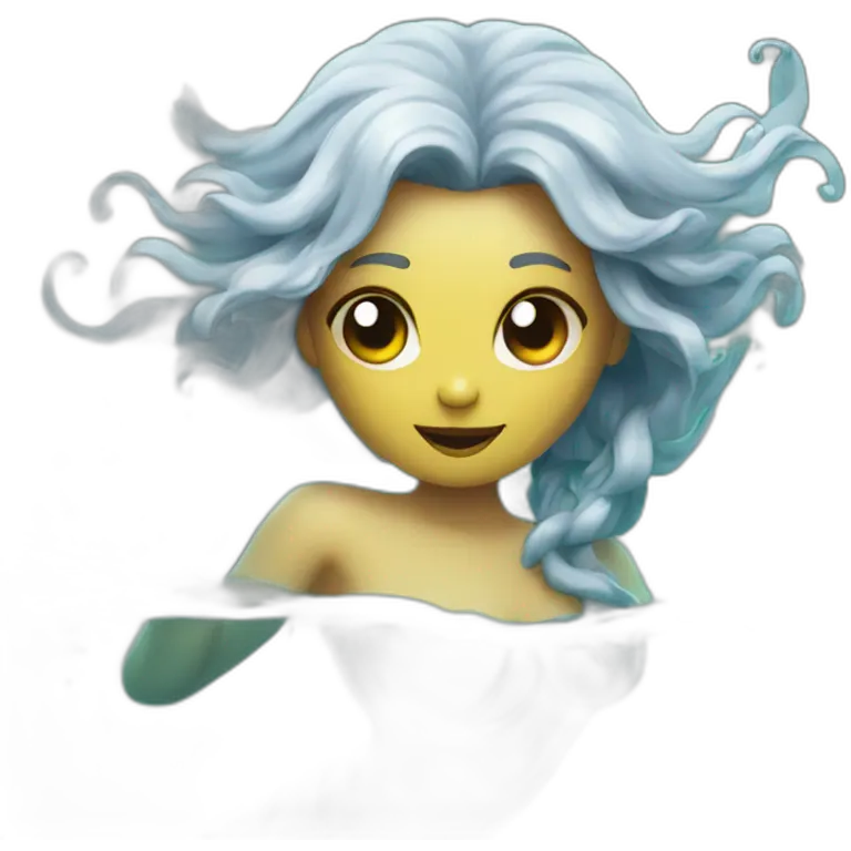 siren (evil mythical creature) swimming emoji | AI Emoji Generator