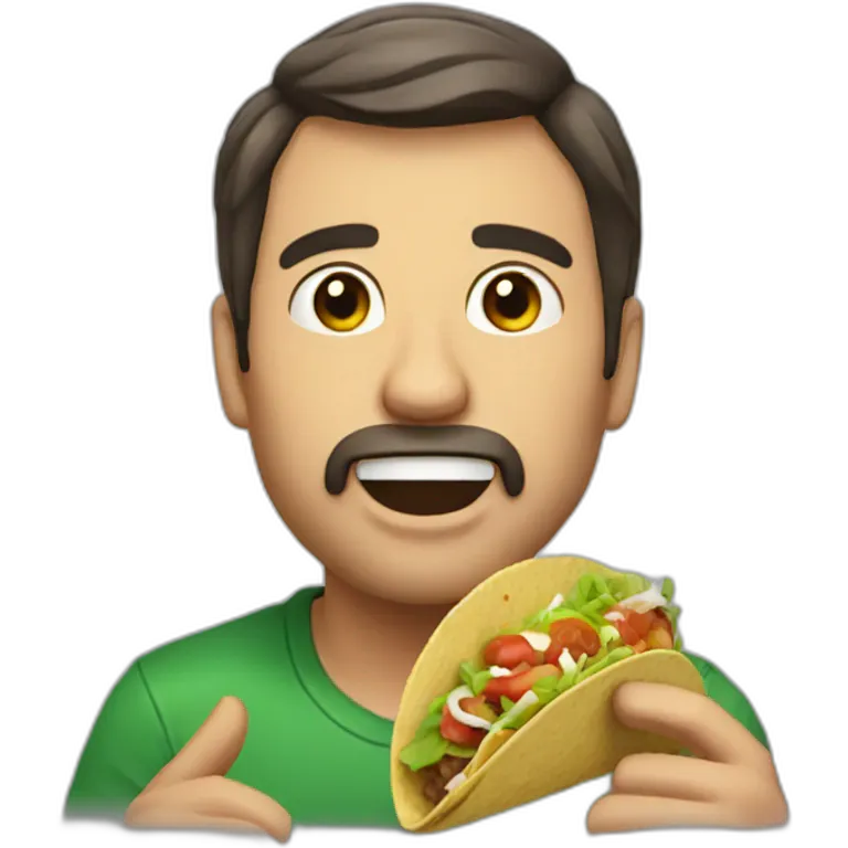 alan food challange eat giga tacos emoji | AI Emoji Generator