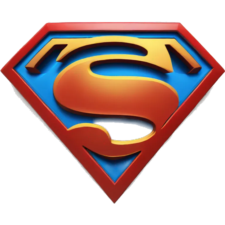 Superman logo inside a heart emoji | AI Emoji Generator
