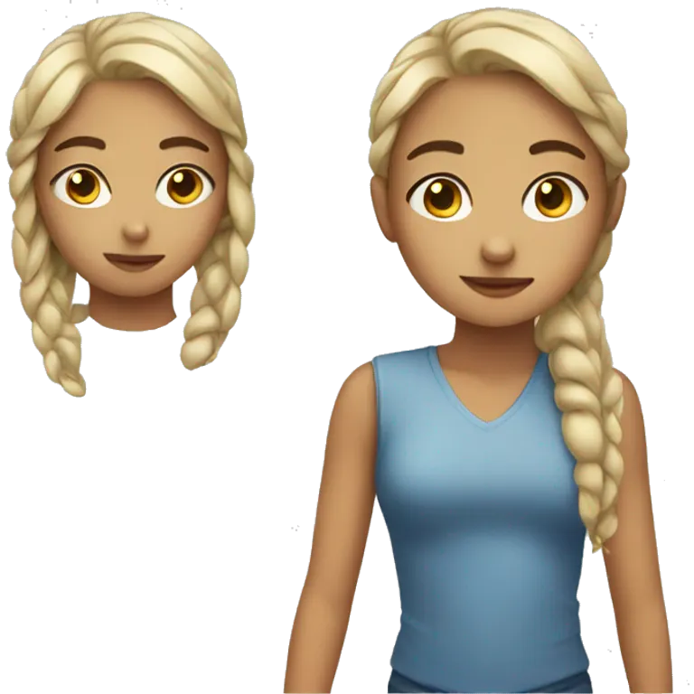 girl side eyeing emoji | AI Emoji Generator