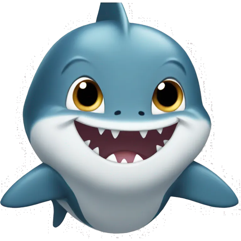 baby shark shy emoji | AI Emoji Generator