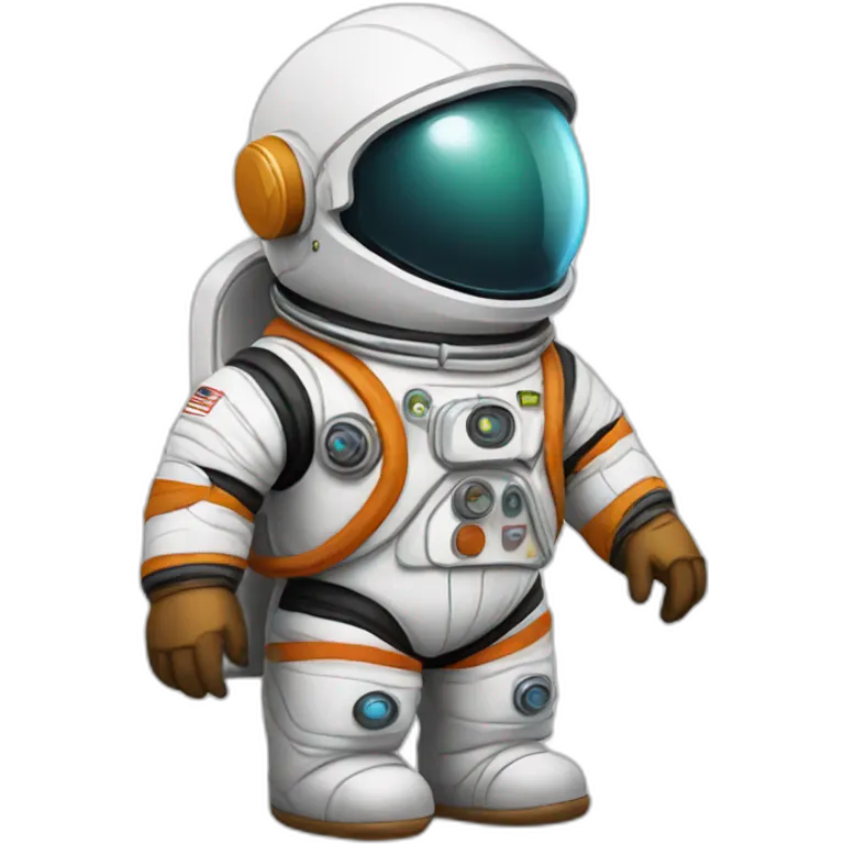 Spaceman on dinosaures emoji | AI Emoji Generator